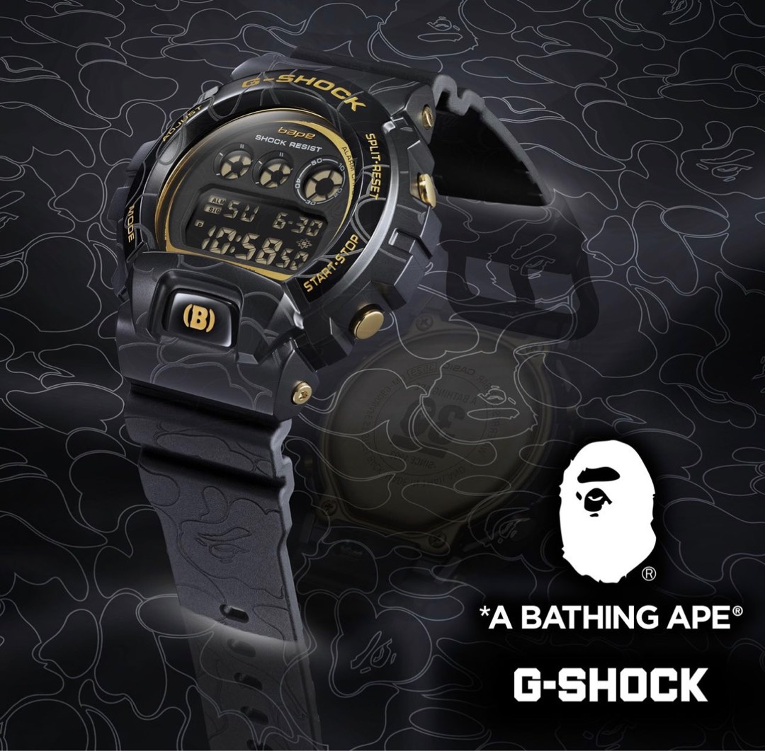 Bape x G-Shock GM-6900 30th Anniversary Watch, Men's Fashion, Watches ...