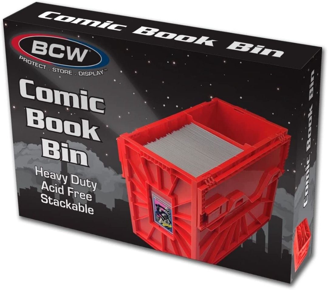 BCW Coloured Comic Bins- now in Blue and Red!, Hobbies & Toys, Books ...