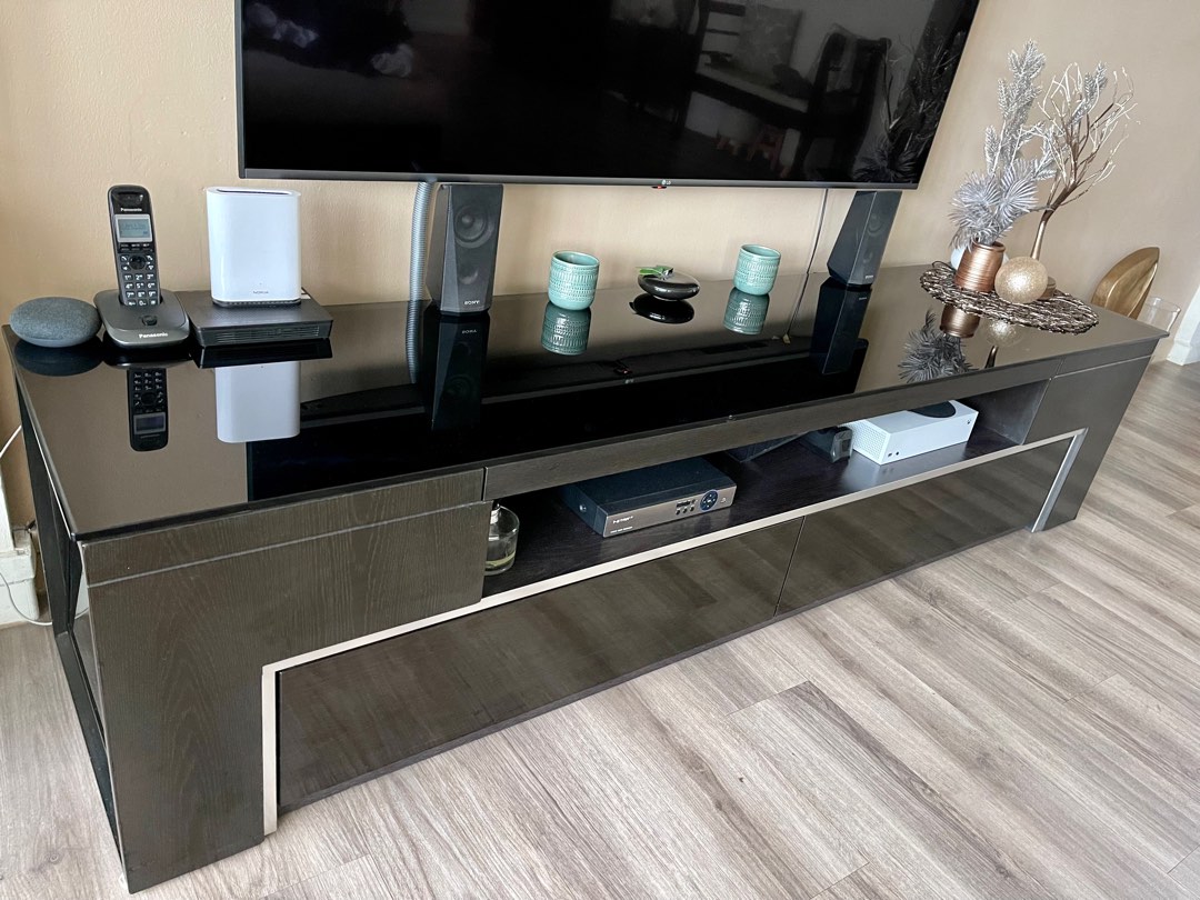 Beautiful TV console with storage, Furniture & Home Living, Furniture ...