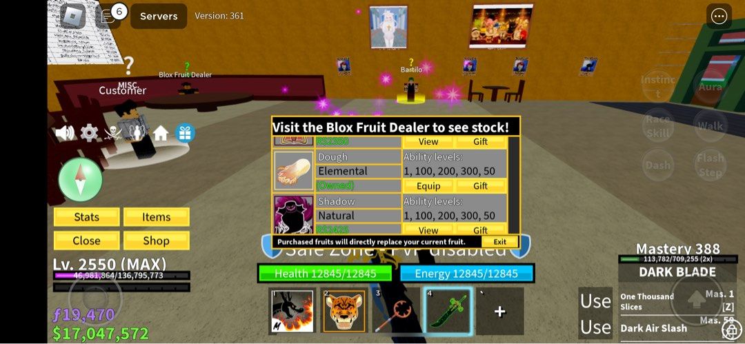 Blox fruit account max level see description, 電子遊戲, 遊戲機配件, 遊戲禮物卡及帳戶 ...