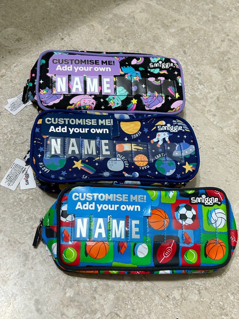 Brand new BN Smiggle Pencil Case name, Hobbies & Toys, Stationery ...