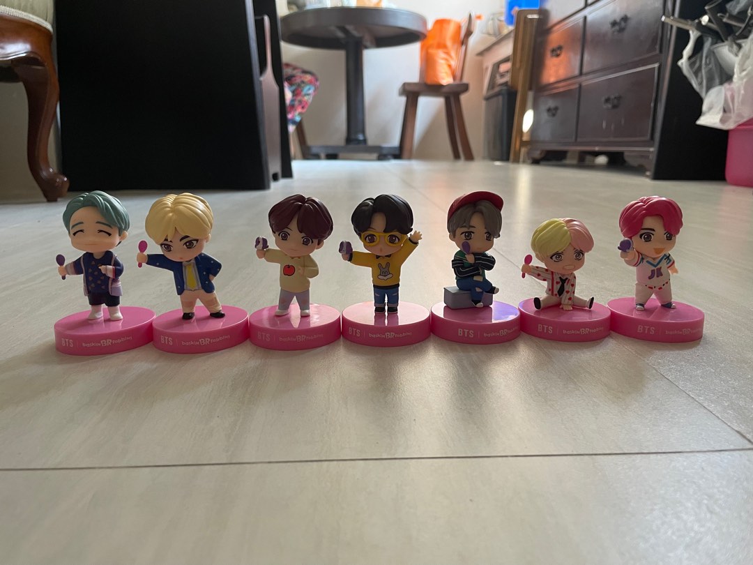 BTS x Baskin Robbins mini figures (idol era), Hobbies & Toys ...