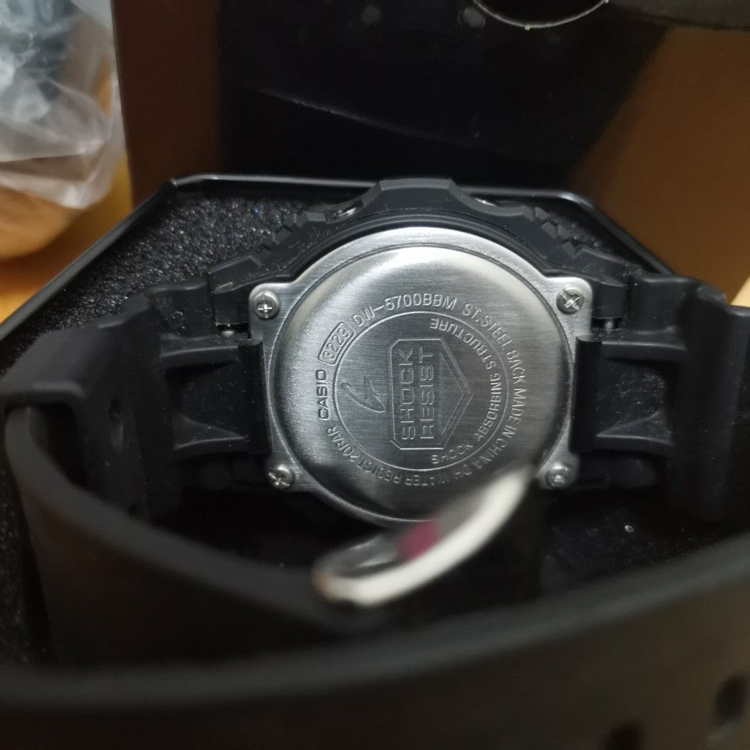 (ORIGINAL) Casio G-Shock Watches For Men DW 5700 BBM-1DR with Tag and ...