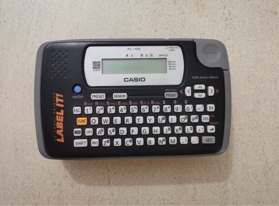 Casio Label Printer KL-120 Including Tape, Computers & Tech, Printers, Scanners & Copiers on ...