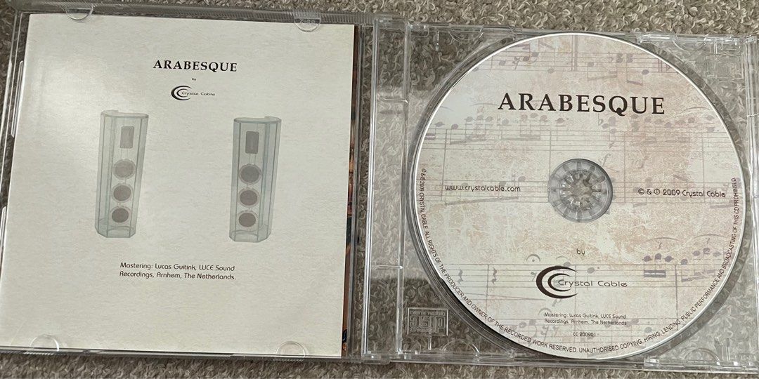 CD: Audiophile, Classical, Sampler - Arabesque by Crystal Cable, EU Pressing (RARE & OUT OF ...
