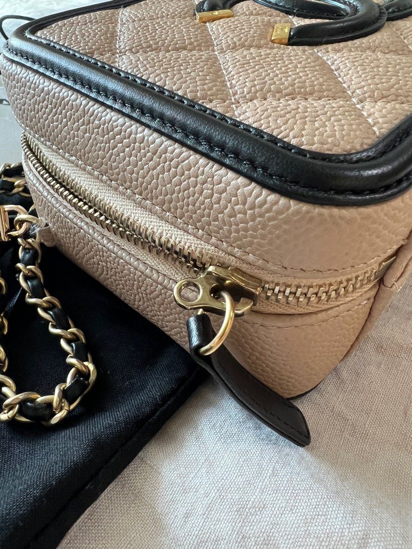 Chanel Mini/Small Vanity Filigree Bag, Luxury, Bags & Wallets on Carousell