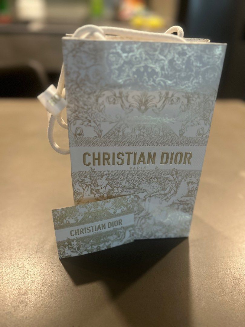 Christian Dior paper bag and card, Luxury, Bags & Wallets on Carousell