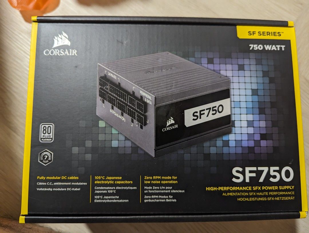 Corsair SF750 platinum 750w SFX PSU, Computers & Tech, Parts ...