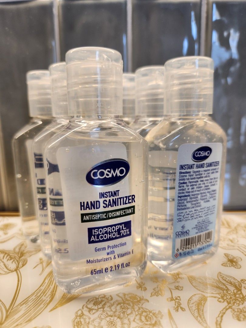 COSMO Hand Sanitizer 65ml x 6 bottles, Beauty & Personal Care, Sanitisers & Disinfectants on ...