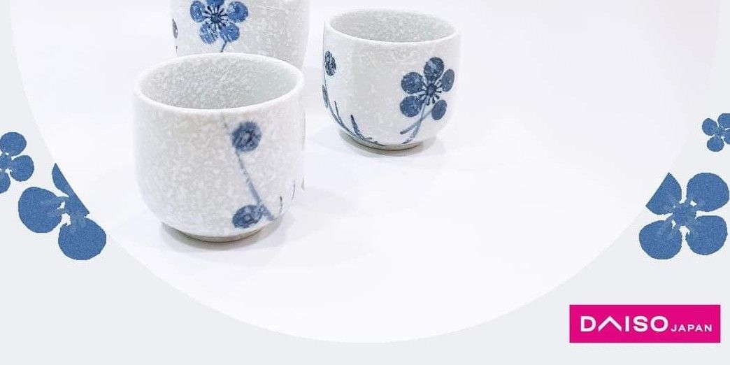 Daiso Porcelain Sake Cups, Furniture & Home Living, Kitchenware ...