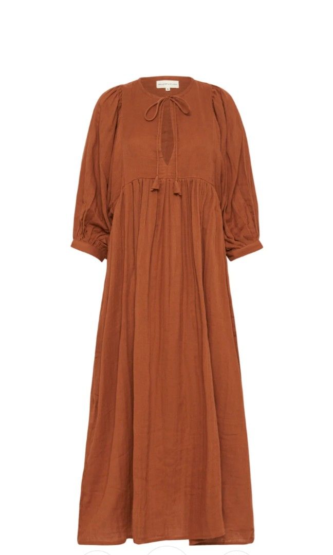 Daughters of India Kyra Midi in Rust, Women's Fashion, Dresses & Sets ...