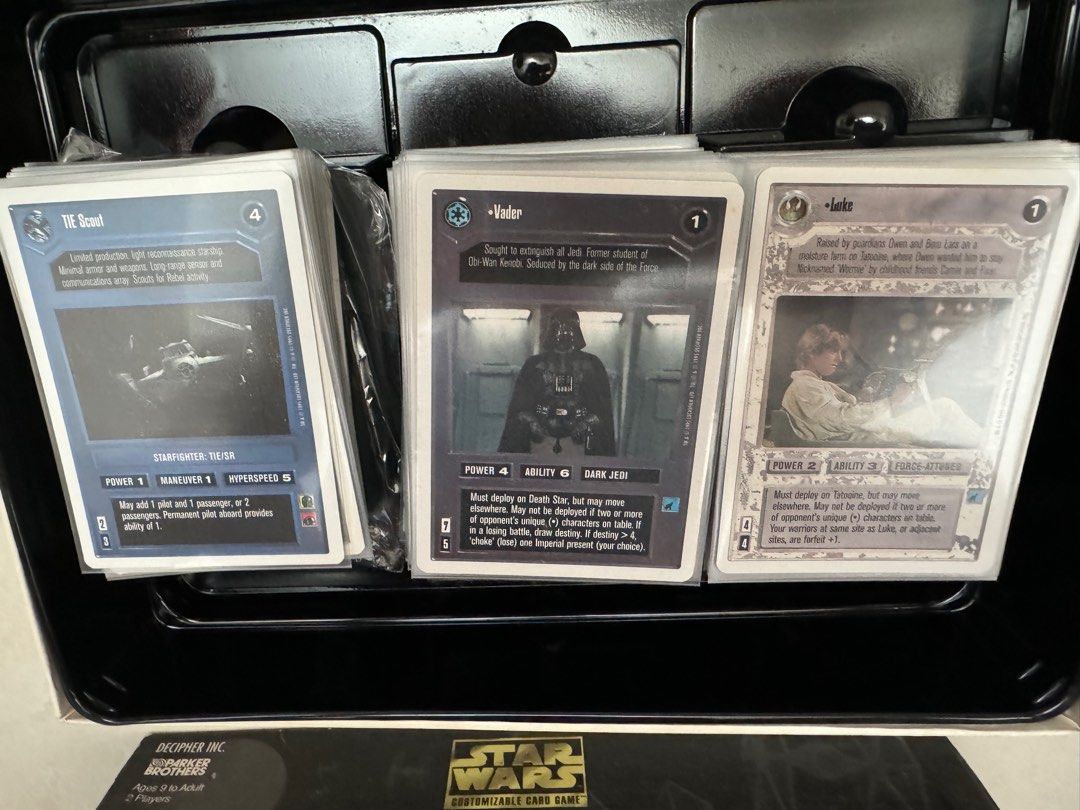 Decipher Star Wars Customisable Card Game - 2 player intro box, Hobbies ...