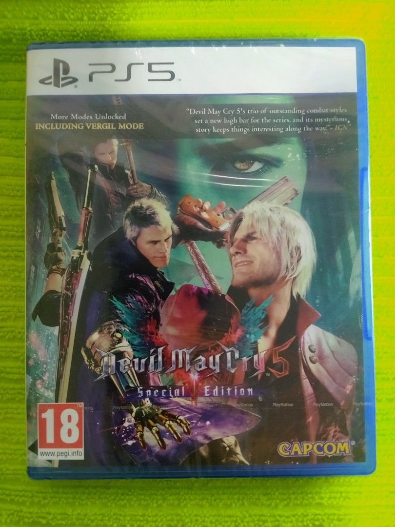 Devil May Cry 5 Special Edition PS5 Region 3 DMC V R3, Video Gaming ...