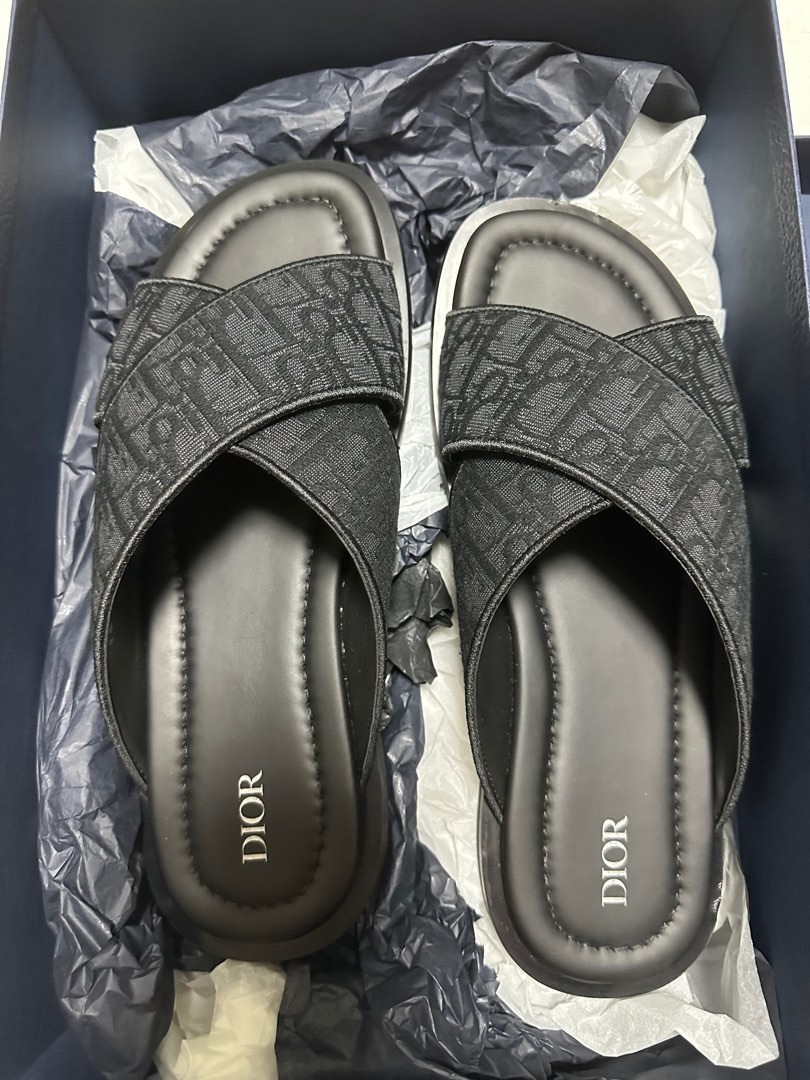 Dior Sandals, Men's Fashion, Footwear, Flipflops and Slides on Carousell