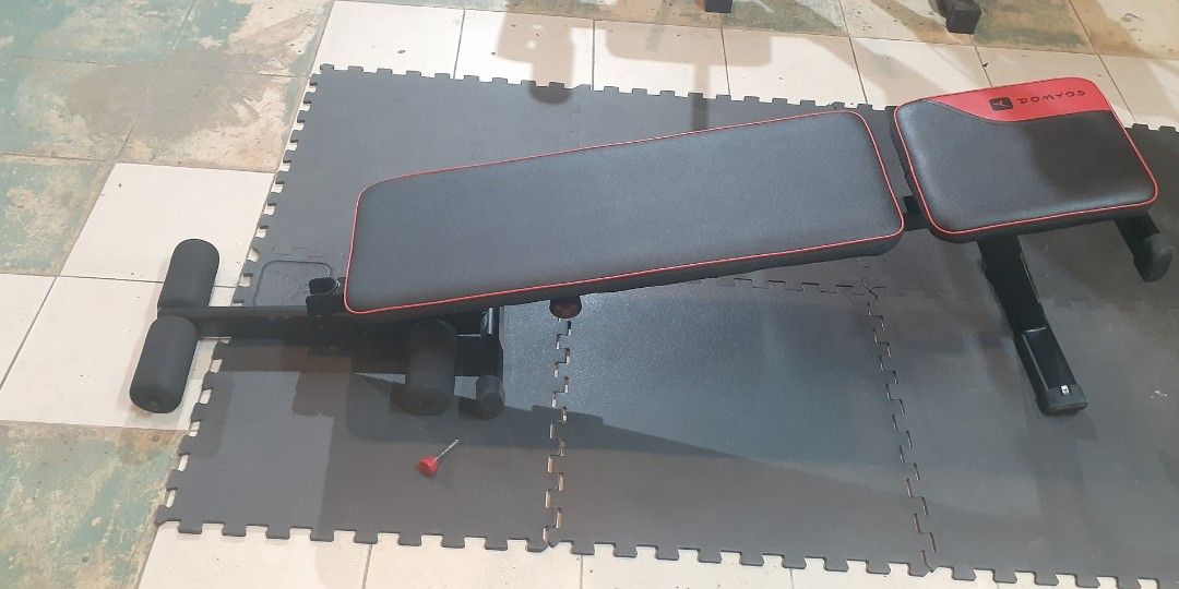 Domyos 500 Folding Incline Decline Weight Training Bench, Sports ...