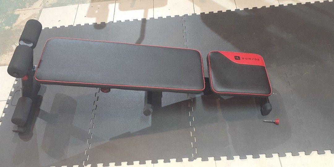 Domyos 500 Folding Incline Decline Weight Training Bench, Sports ...