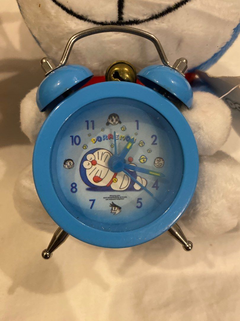 Doraemon plush toy with clock 2, Hobbies & Toys, Memorabilia ...