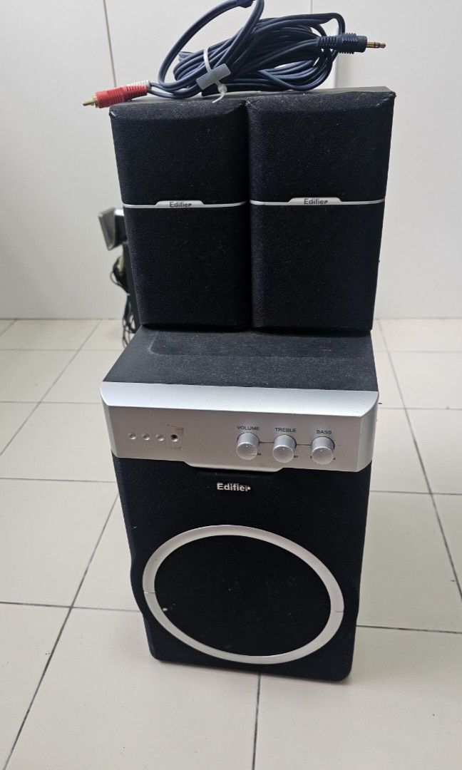 Edifier R401 Classic Old Gold Speaker, Audio, Soundbars, Speakers ...