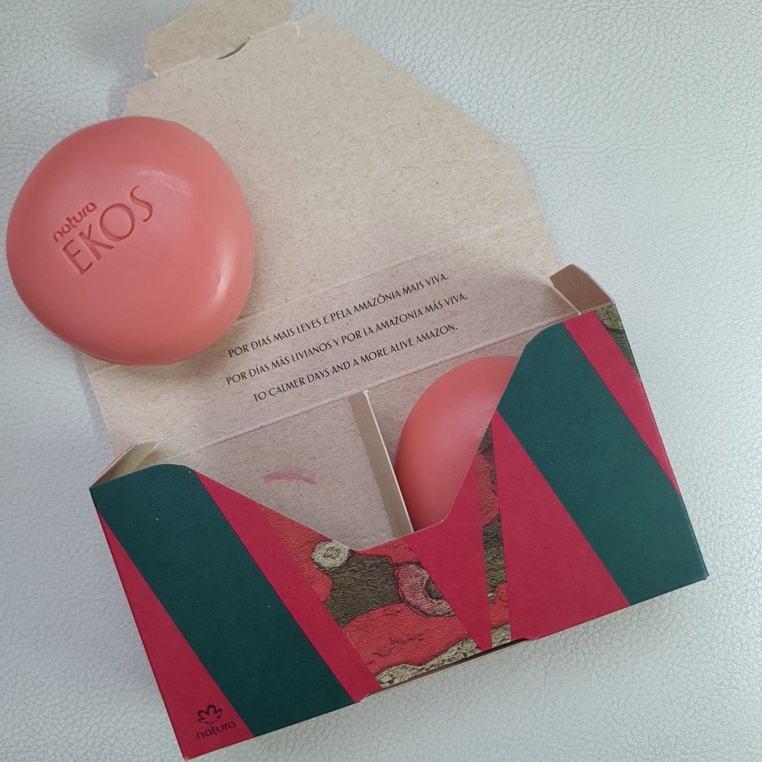 EKOS Ishpink Bar Soap Set 90g x 2, Beauty & Personal Care, Bath & Body, Bath on Carousell