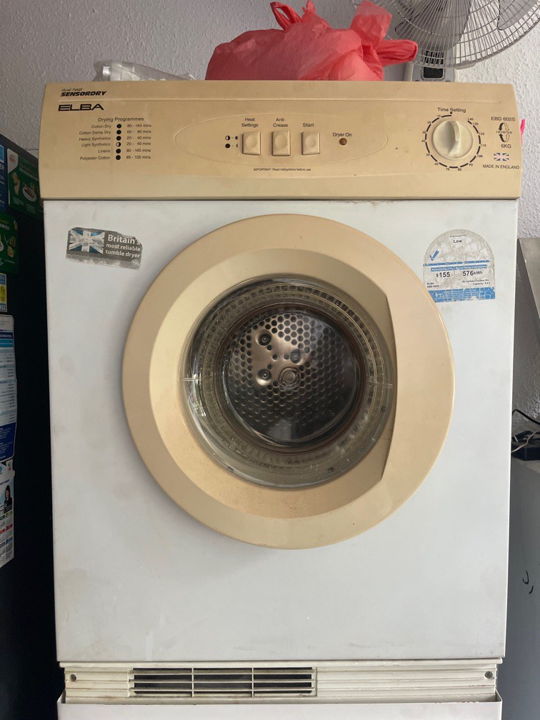Elba dual heat Sensordry clothes dryer, TV & Home Appliances, Washing ...