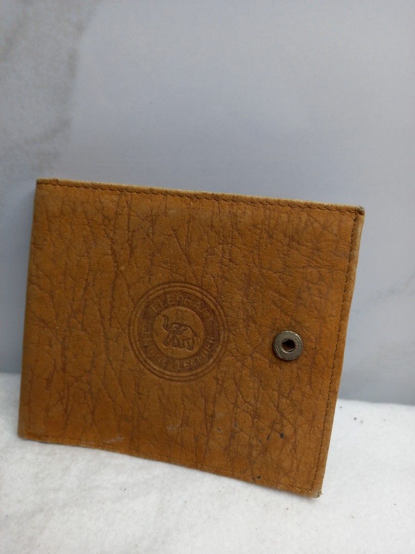 Elephant leather bi-fold wallet, Men's Fashion, Watches & Accessories ...