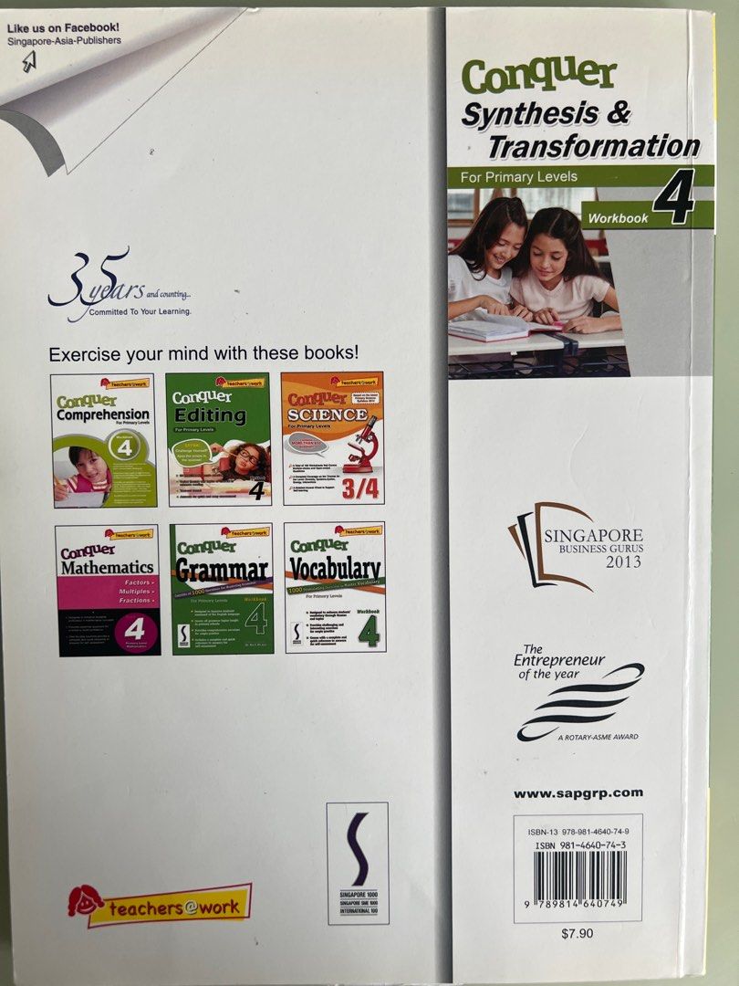 English Conquer Synthesis & Transformation Workbook 4, Hobbies & Toys ...