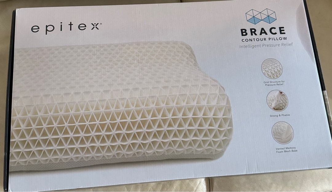 Epitex brace contour pillow, Furniture & Home Living, Bedding & Towels ...