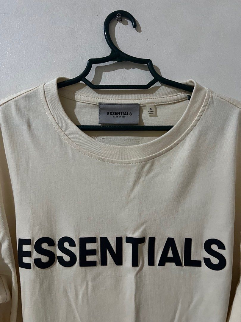 Essentials Sleeves Beige, Men's Fashion, Tops & Sets, Hoodies on Carousell