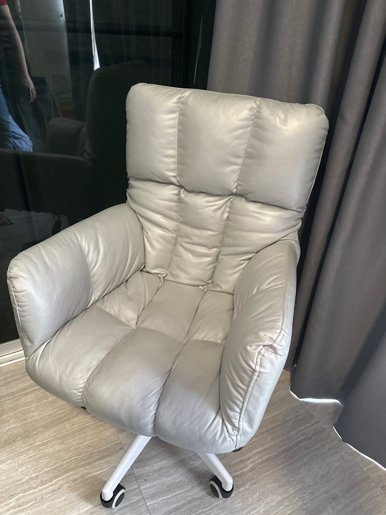 Foldable Office Chair (moving out), Furniture & Home Living, Furniture ...