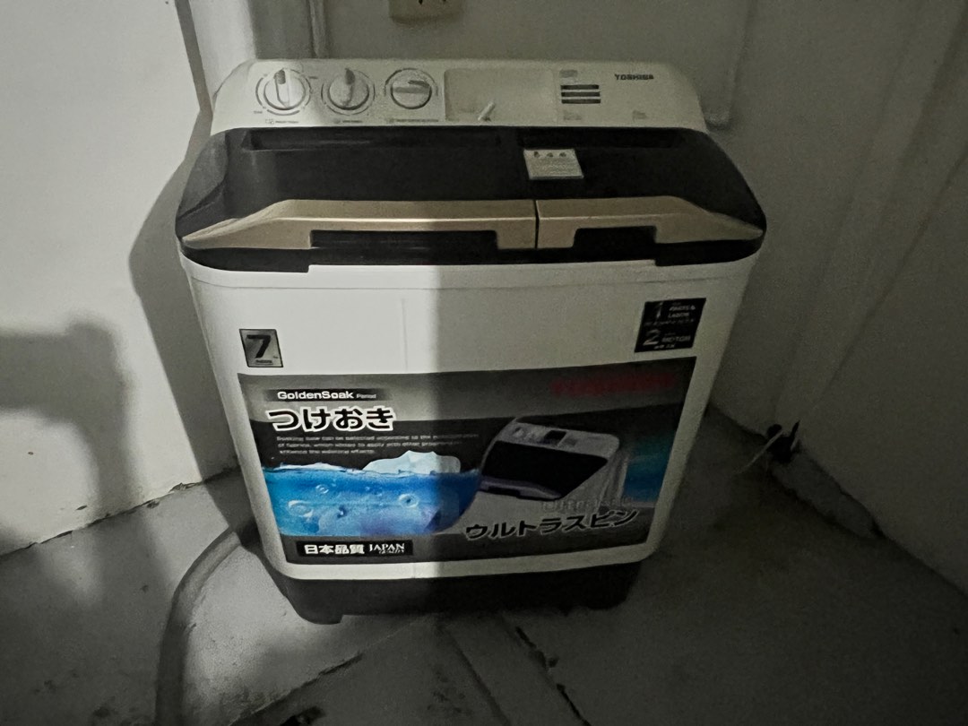 For SALE! Toshiba Twin Tub Washing Machine 7Kg, TV & Home Appliances ...