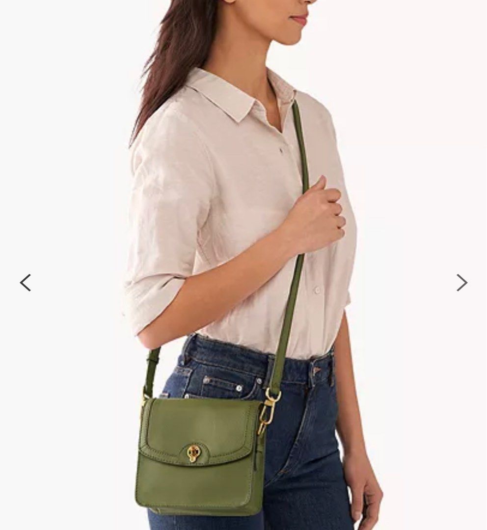 Fossil Ainsley Small Crossbody in Green Moss, Luxury, Bags & Wallets on ...