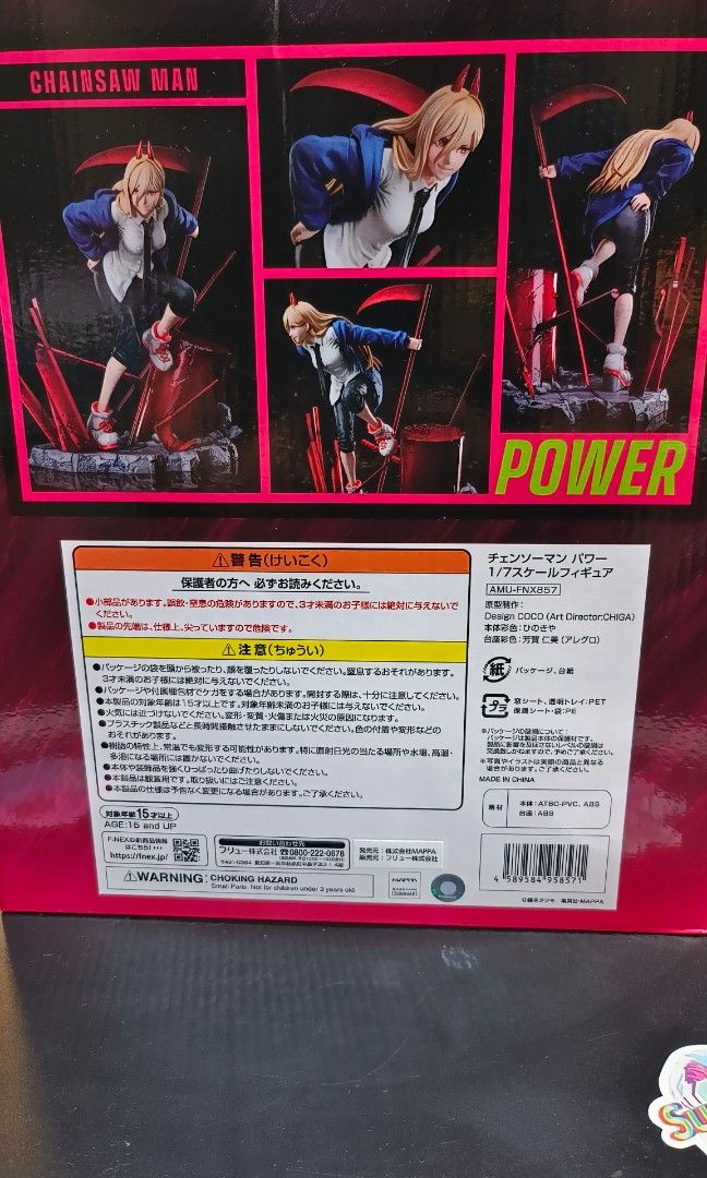 Furyu Fnex Chainsaw man power 1/7 scale figure misb, Hobbies & Toys ...