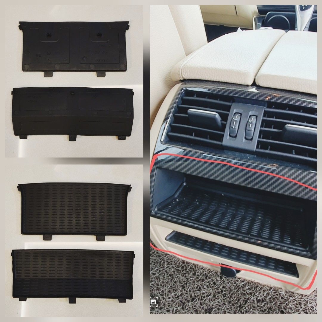 GENINUE BMW 5 SERIES F10 F11 CENTRE CONSOLE REAR RUBBER INSERT TRIM ...