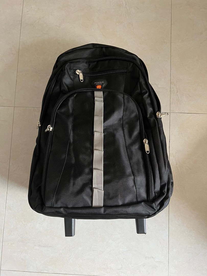 Glodiar AOKING 22 Inch Water Resistant Rolling Wheeled Backpack Laptop ...