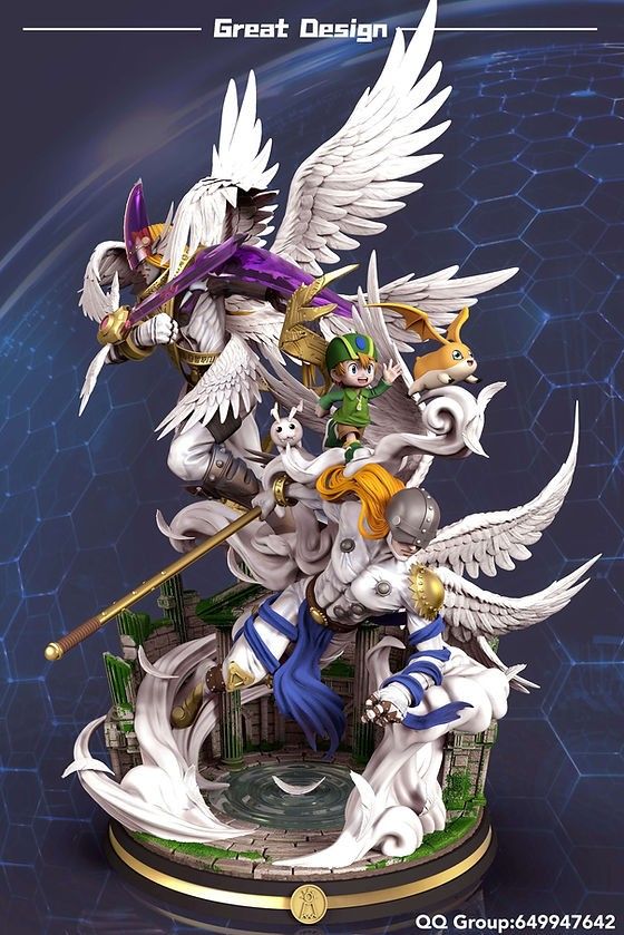 Great design studio digimon resin statues, Hobbies & Toys, Toys & Games ...