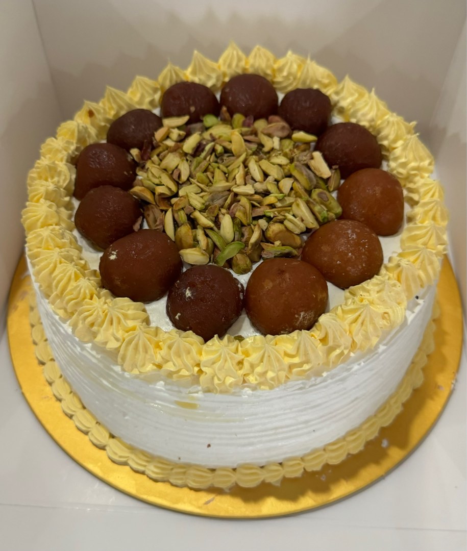 Gulab Jamun cake, Food & Drinks, Homemade Bakes on Carousell