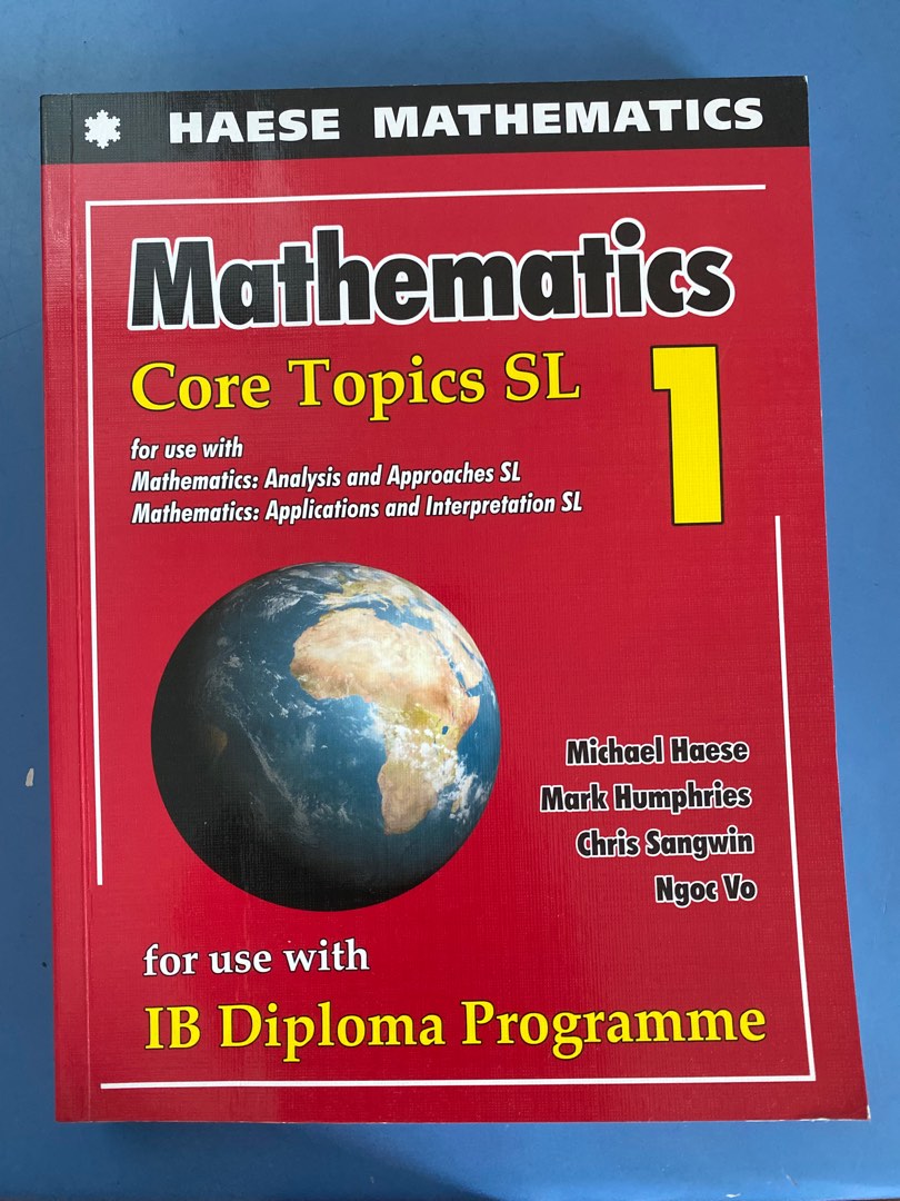 HAESE IB SL Mathematics Core Topics Textbook, Hobbies & Toys, Books ...