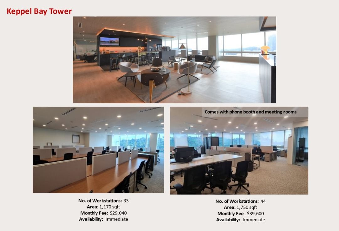 Harbourfront Service Office At Keppel Bay Tower For Leased, Property ...