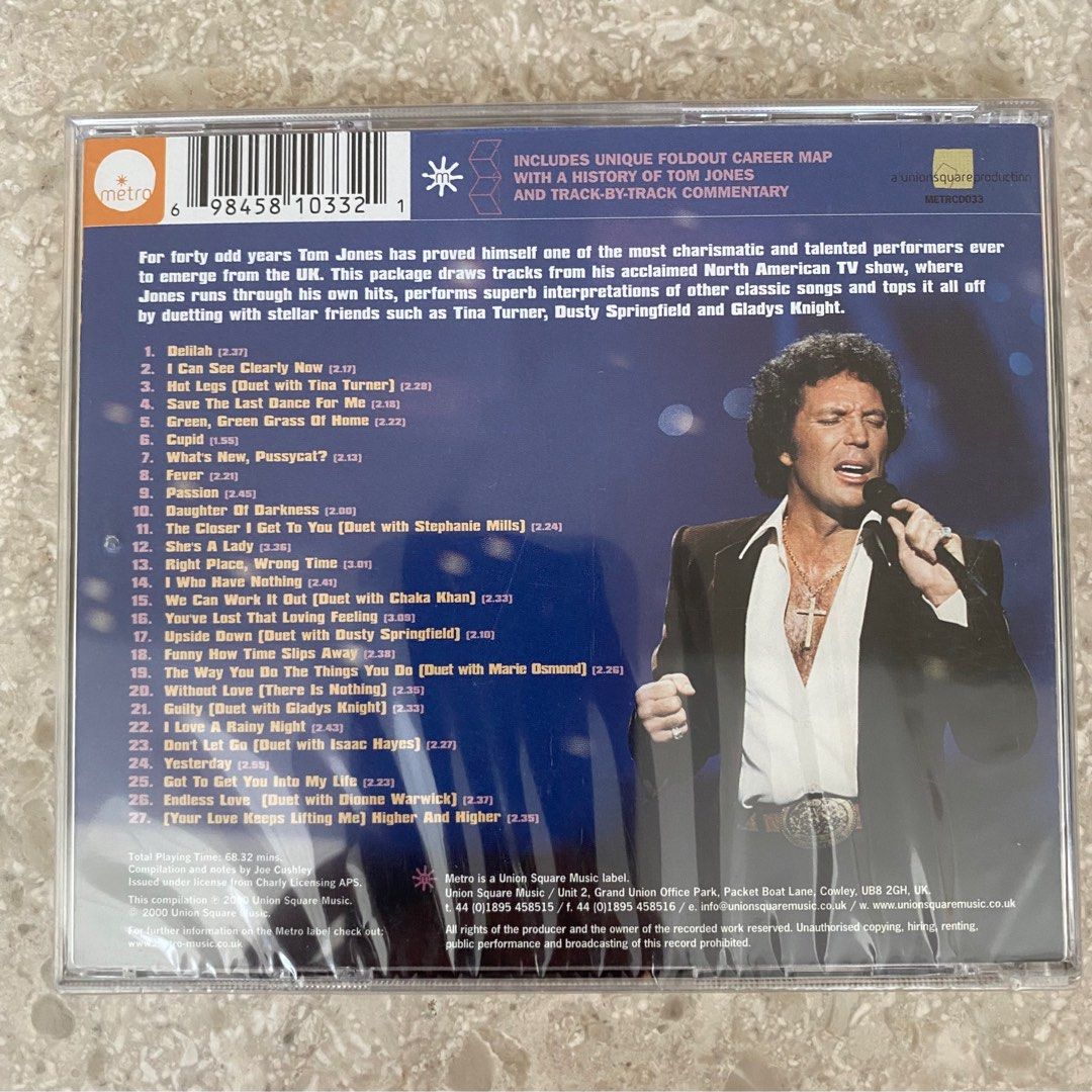 Hits & Duets - The Very Best Of Tom Jones ( CD ), Hobbies & Toys, Music ...
