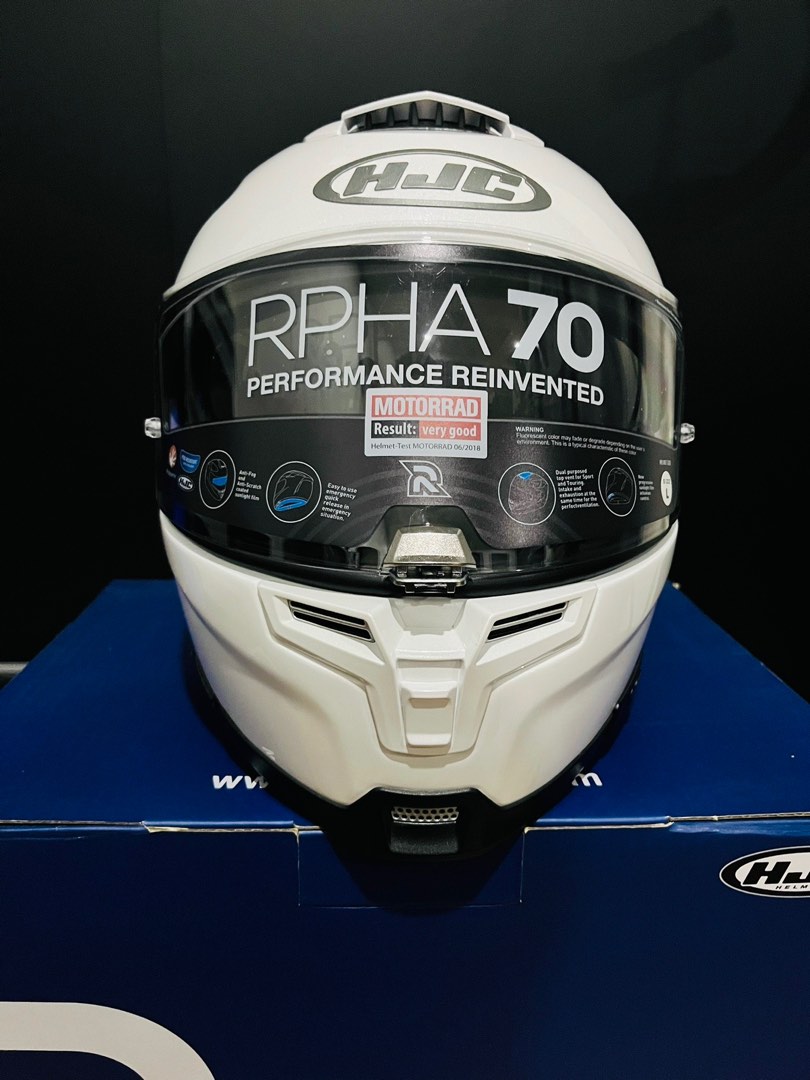 HJC Helmet RPHA 70 Large white, Motorbikes, Motorbike Parts ...