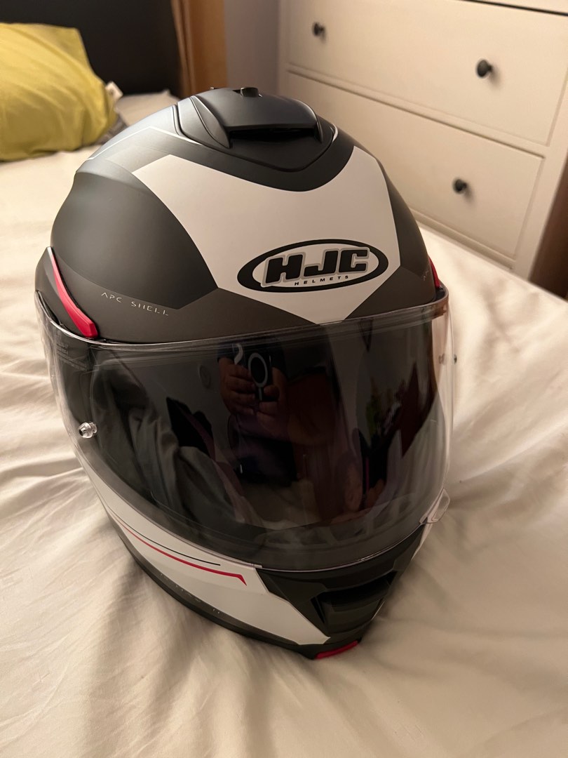HJC Modular Helmet, Motorcycles, Motorcycle Apparel on Carousell