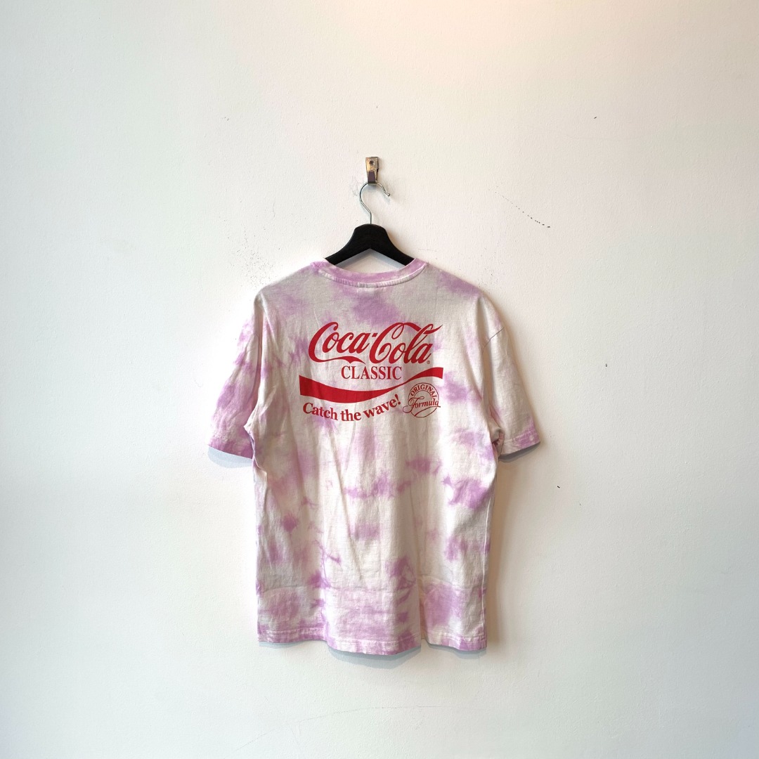 H&M COCA COLA CREWNECK TIEDYE TSHIRT (RELAXED FIT), Men's Fashion, Tops ...
