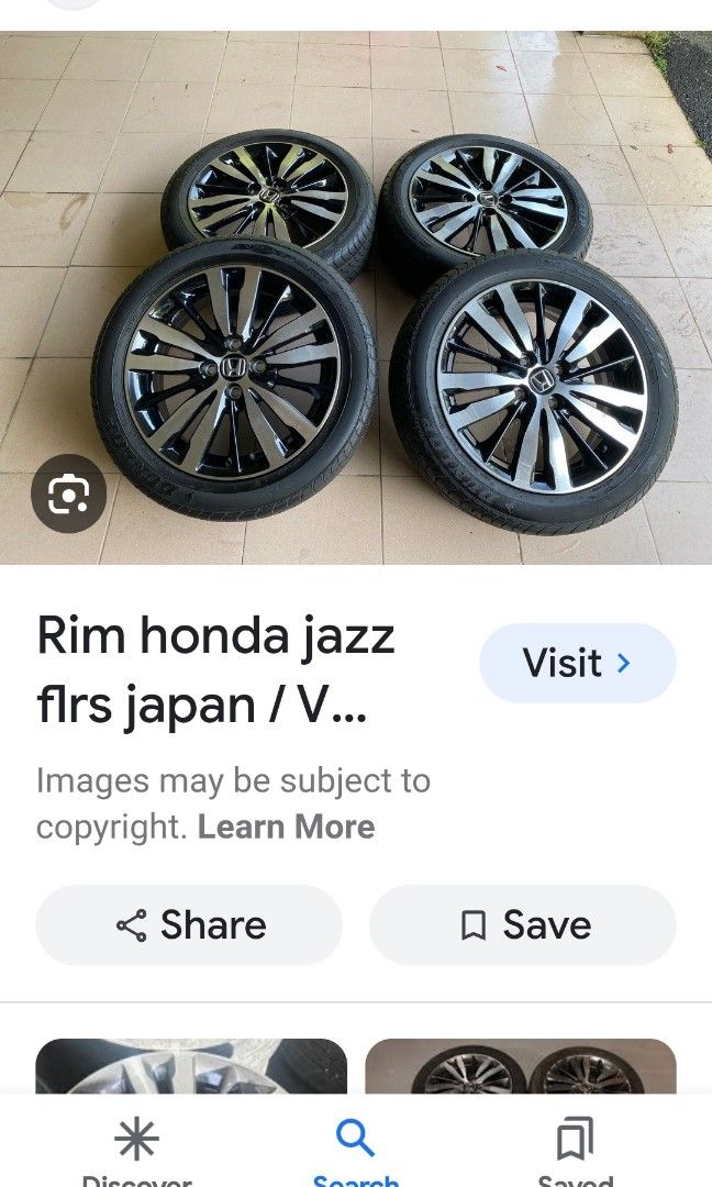 Honda jazz rim, Car Accessories, Tyres & Rims on Carousell