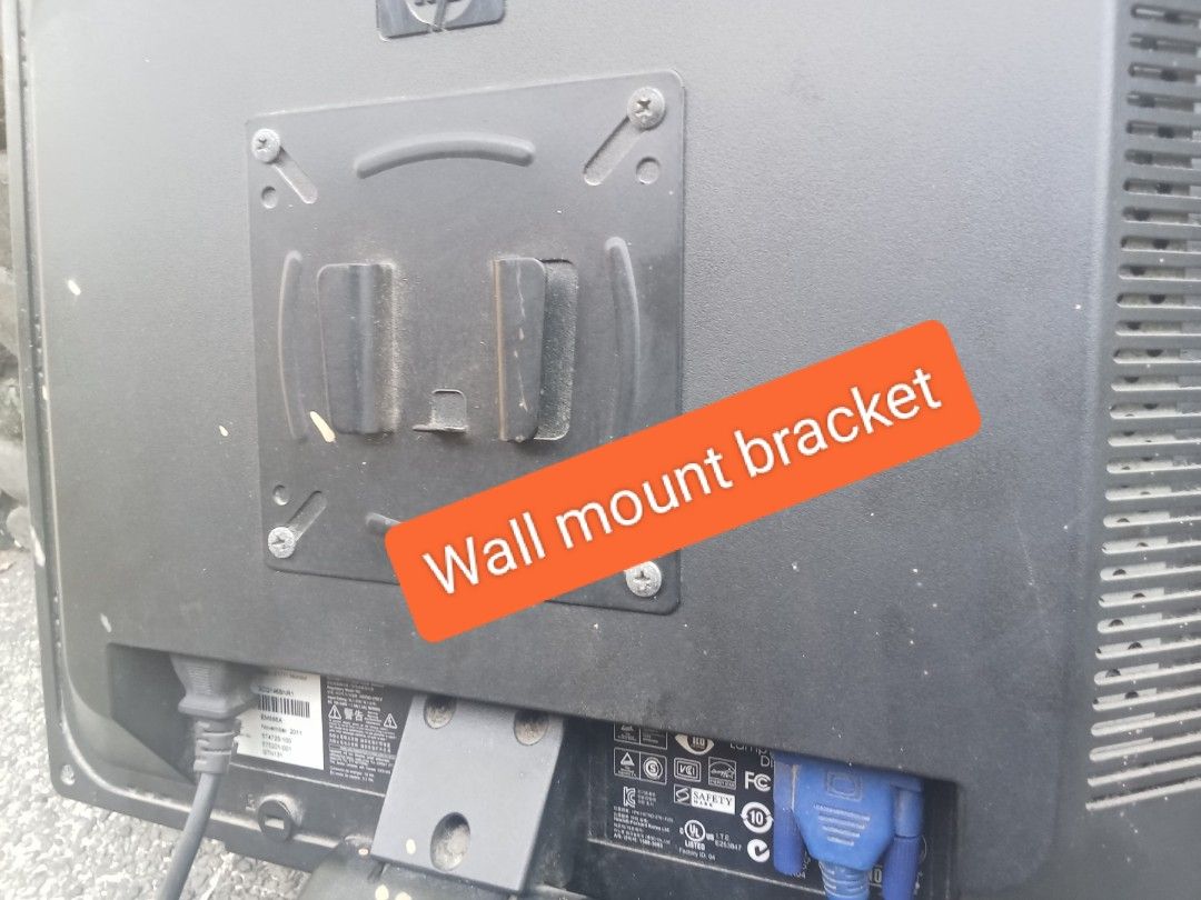 HP heavy duty square monitor w/stand and wall mount gaming graphic ...