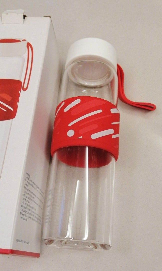 Huawei Borosilicate Glass Bottle Tumbler 550ml, Furniture & Home Living ...