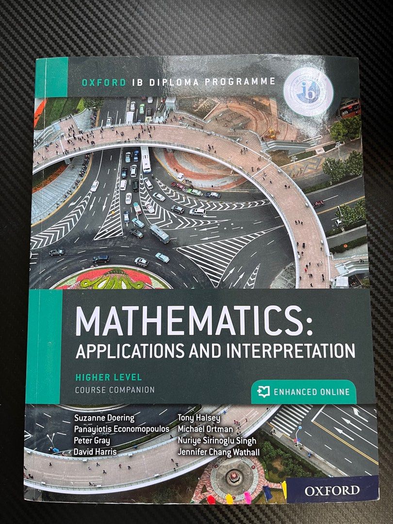 IB math application and interpretation HL Oxford coursebook, Hobbies ...