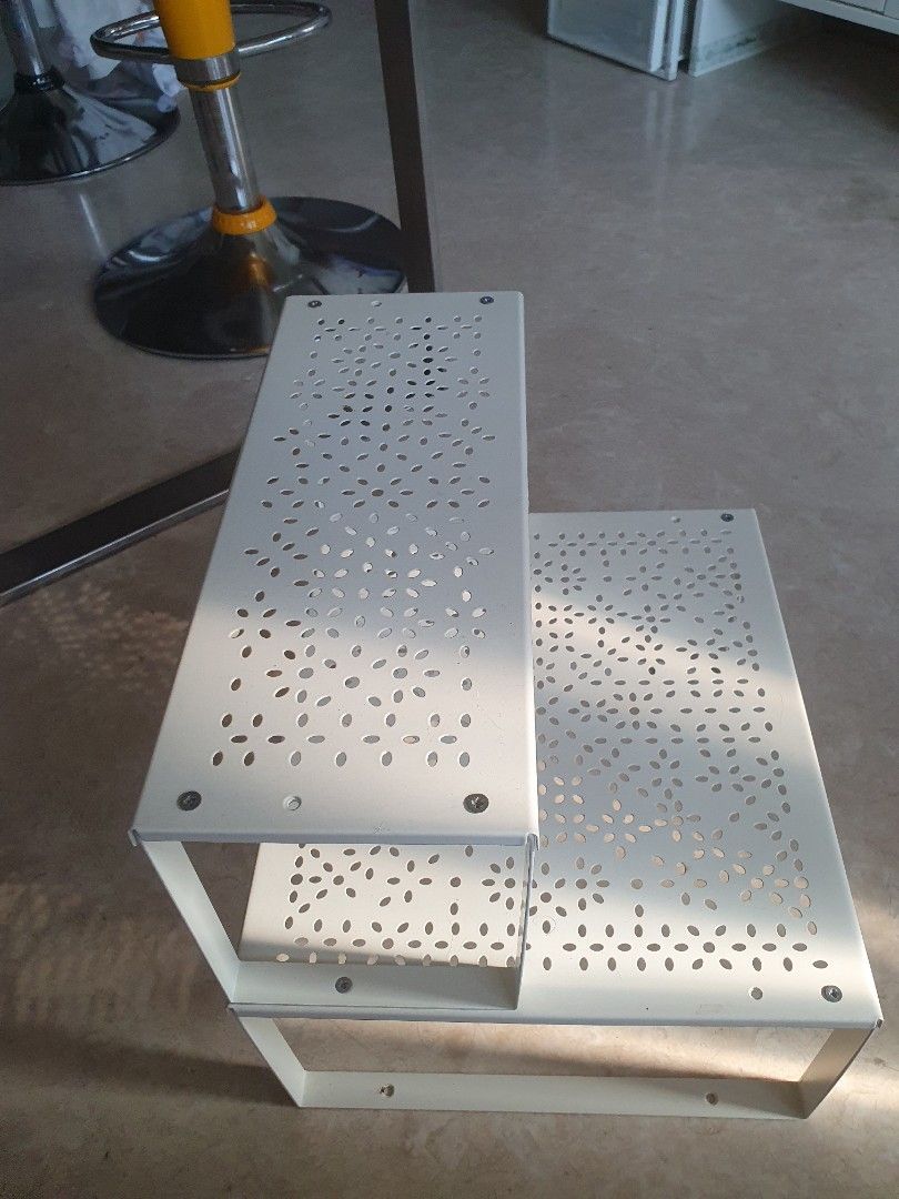Ikea Variera 2 tier metal display shelves shelf insert, Furniture ...