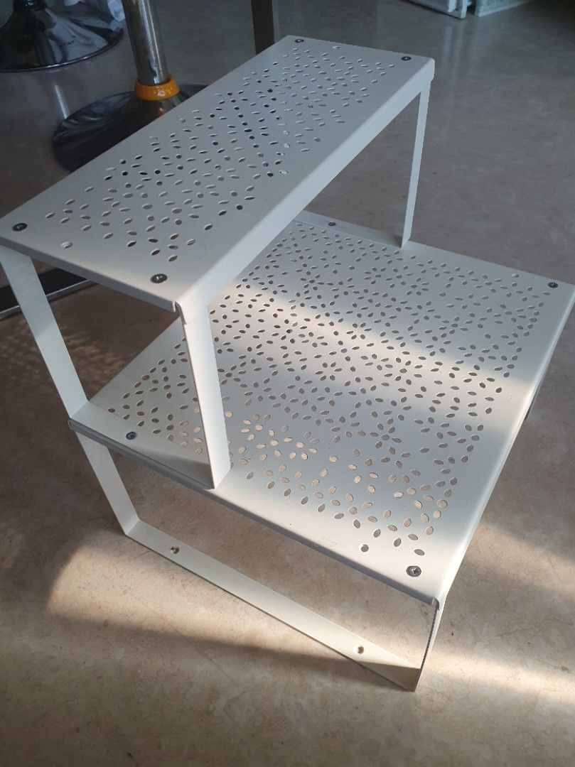 Ikea Variera 2 tier metal display shelves shelf insert, Furniture ...