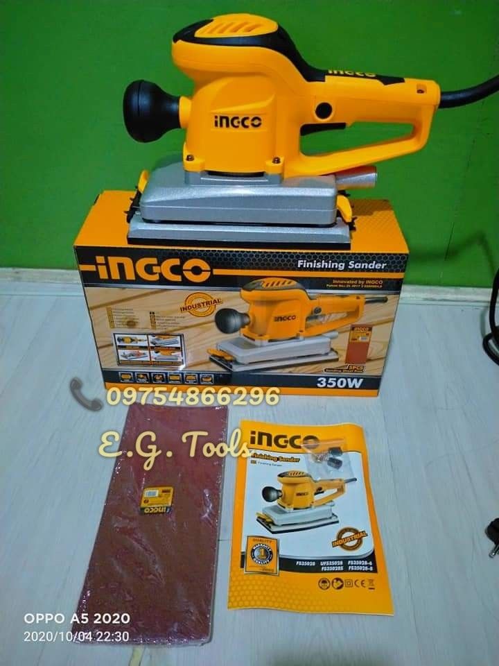 INGCO 350W Finishing Sander (FS35028), Commercial & Industrial ...