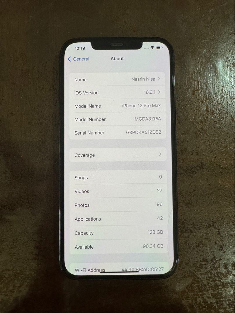 iPhone 12 Pro Max Pacific Blue 128GB, Mobile Phones & Gadgets, Mobile ...